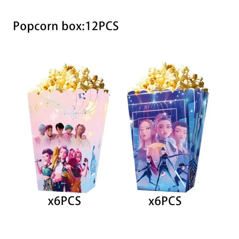 12 Boîtes Popcorn & Bonbons Huntrix
